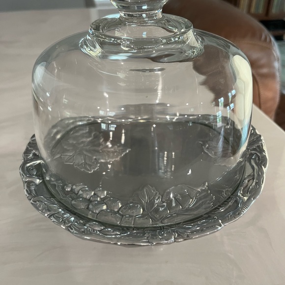 Dining | Vintage Arthur Court Footed Cheese Dome With Grape Vine ...